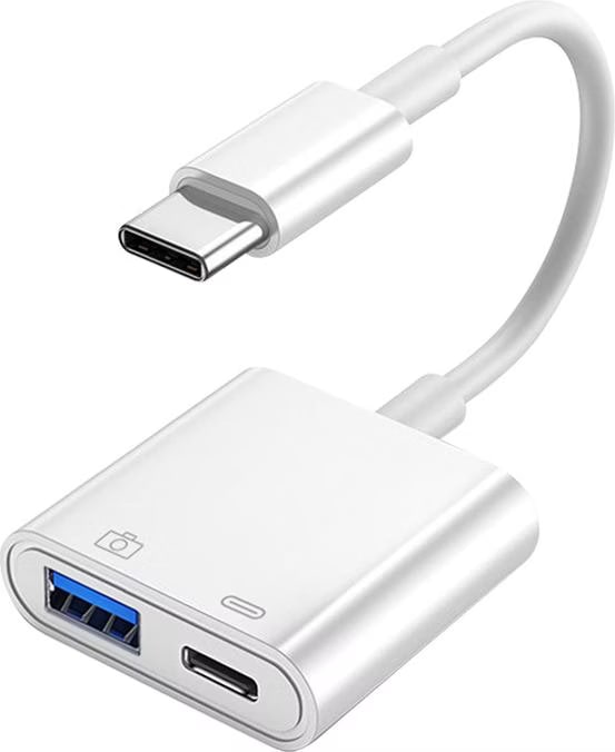 SIGN USB-C naar USB-C & USB-camera-adapter 5V, 1A - Wit (USB Type C ...