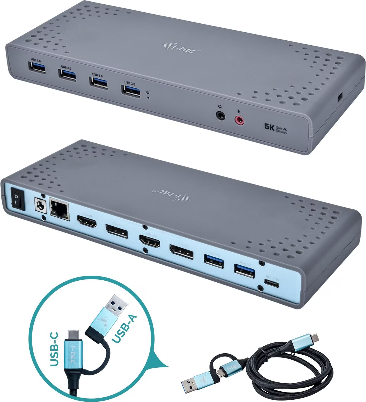 I Tec Usb 30 Usb C Thunderbolt 3 Docking Station Met Twee Schermen